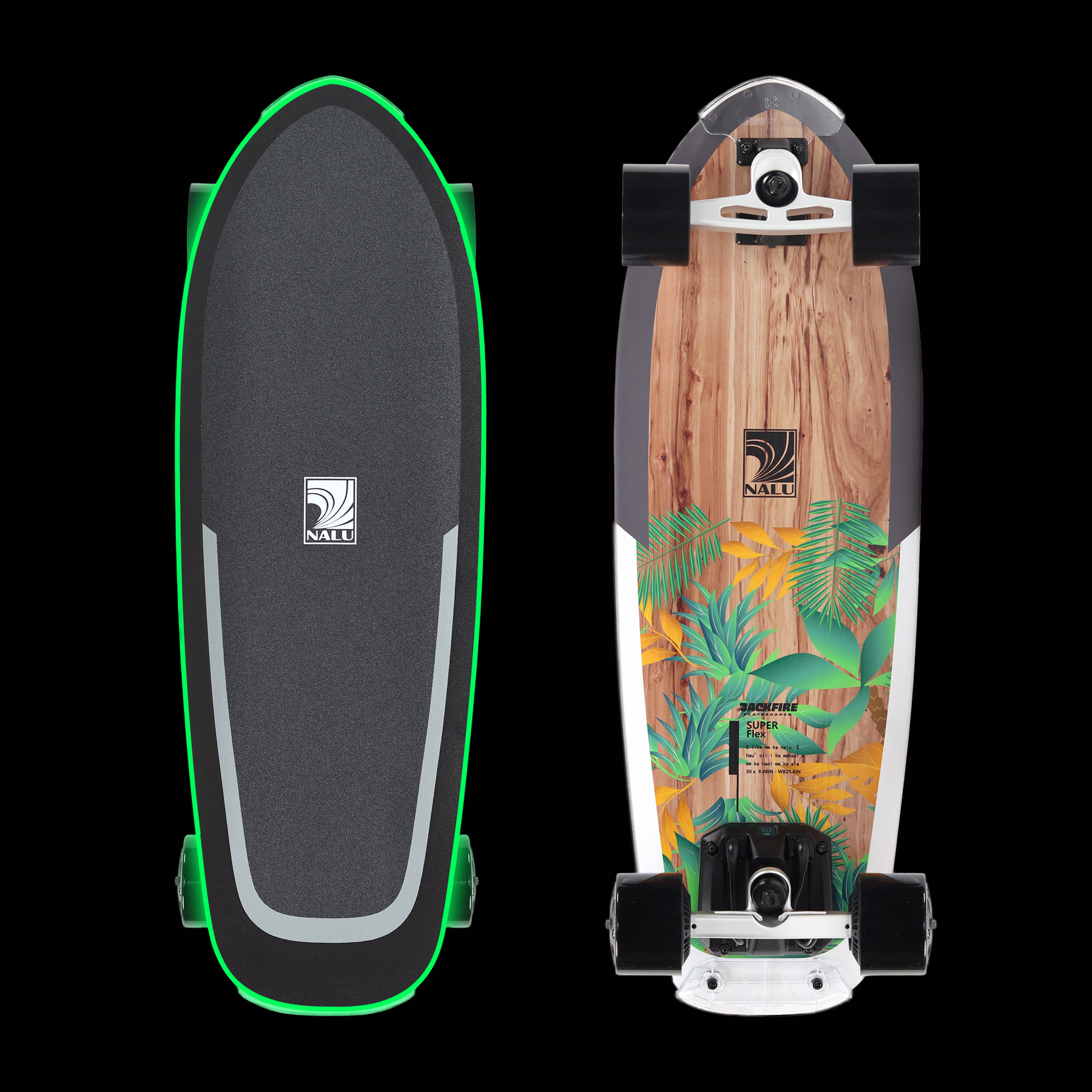 Backfire Nalu Electric Skateboard with R5s Remote – BackfireBoardsUSA